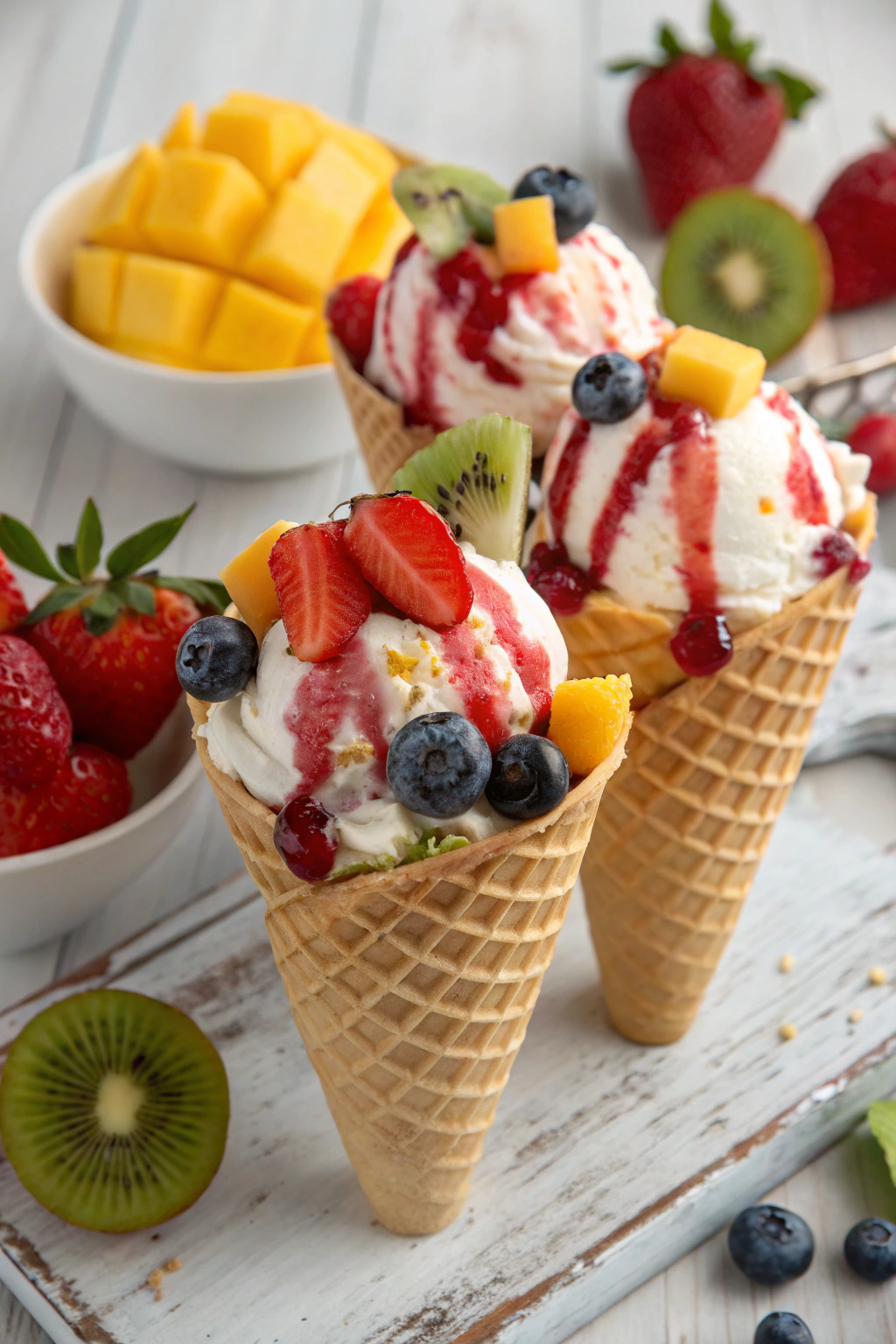 Yummy Yogurt and Fruit Cone Recipe 2025 - Recipes Of Chicken