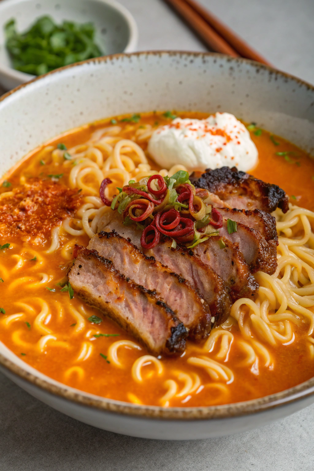 Grilled Beef Ramen with Creamy Korean Sauce 2026